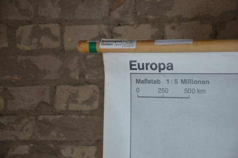1980s Minimalist Map of Europe: Original Vintage German - Etsy