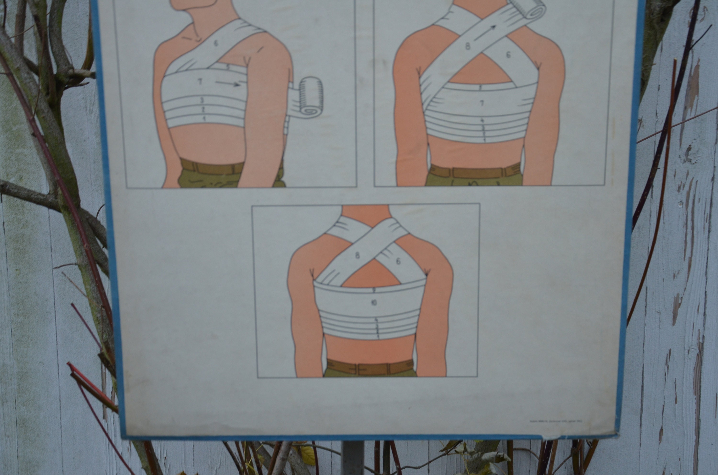 Chest Injury Bandages, Dressings: Original Vintage 1950s Czech ...