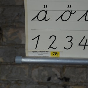 Lowercase Cursive Alphabet: Original Vintage 1970s Small School Wall ...