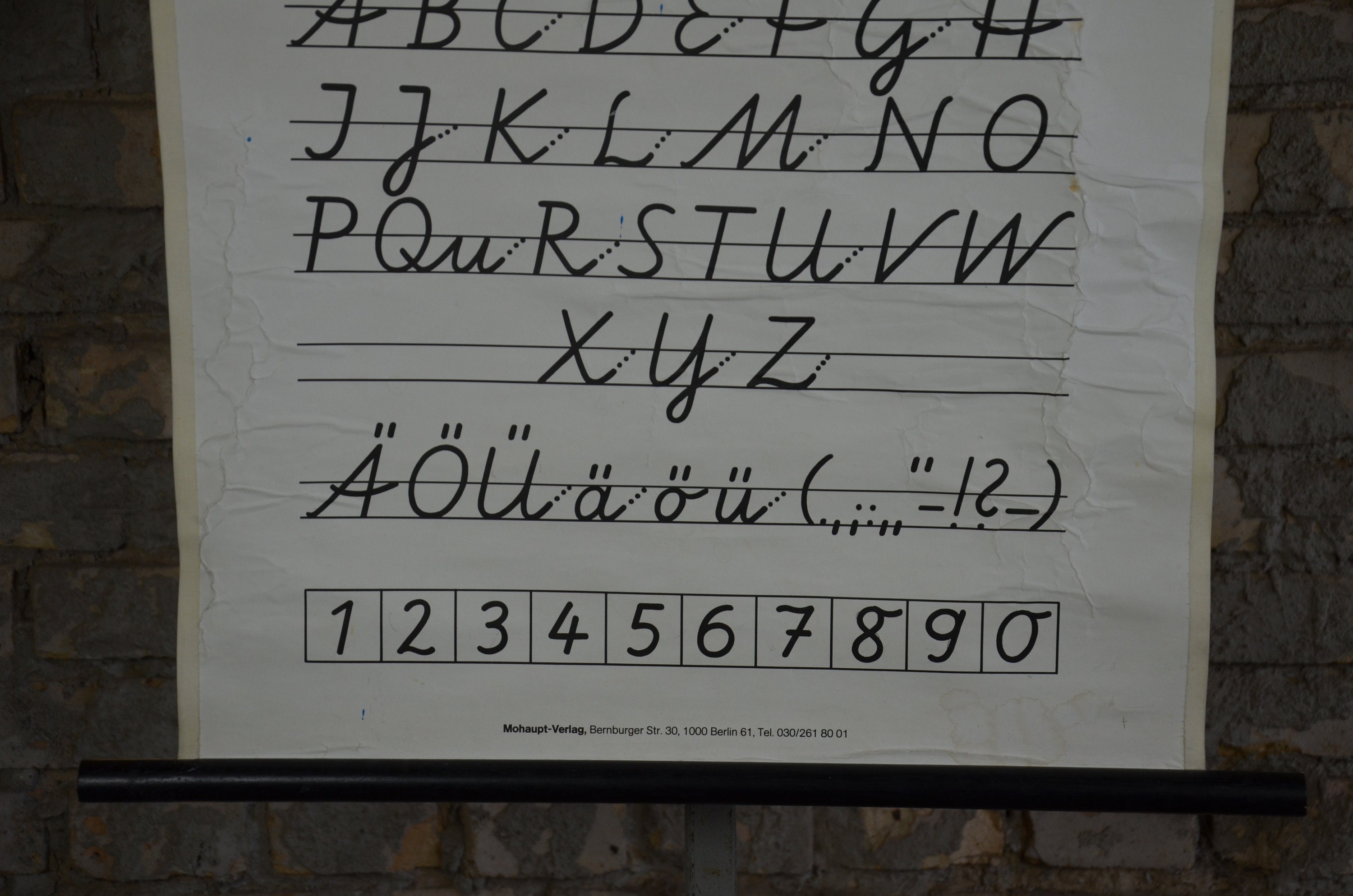 Cursive German Alphabet Letters: Original Vintage 1970s Small - Etsy