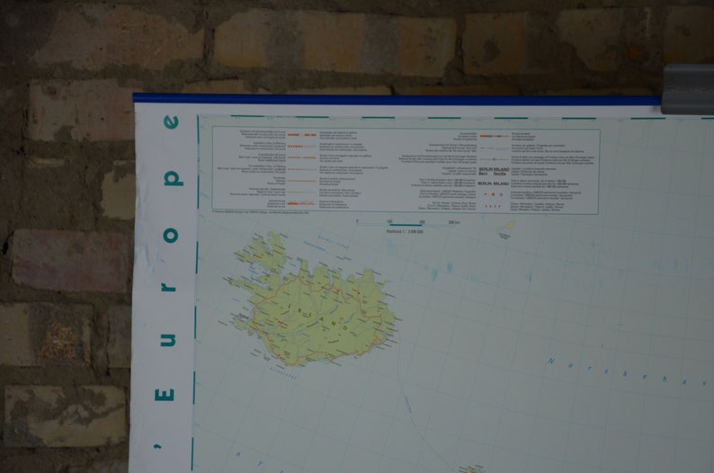 Large Highway Map of Europe: Original Vintage 1990s - Etsy