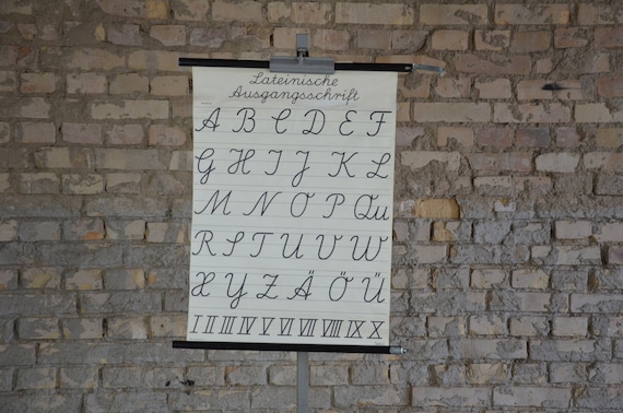 Alphabet German Language Letters: Original Vintage 1950s | Etsy