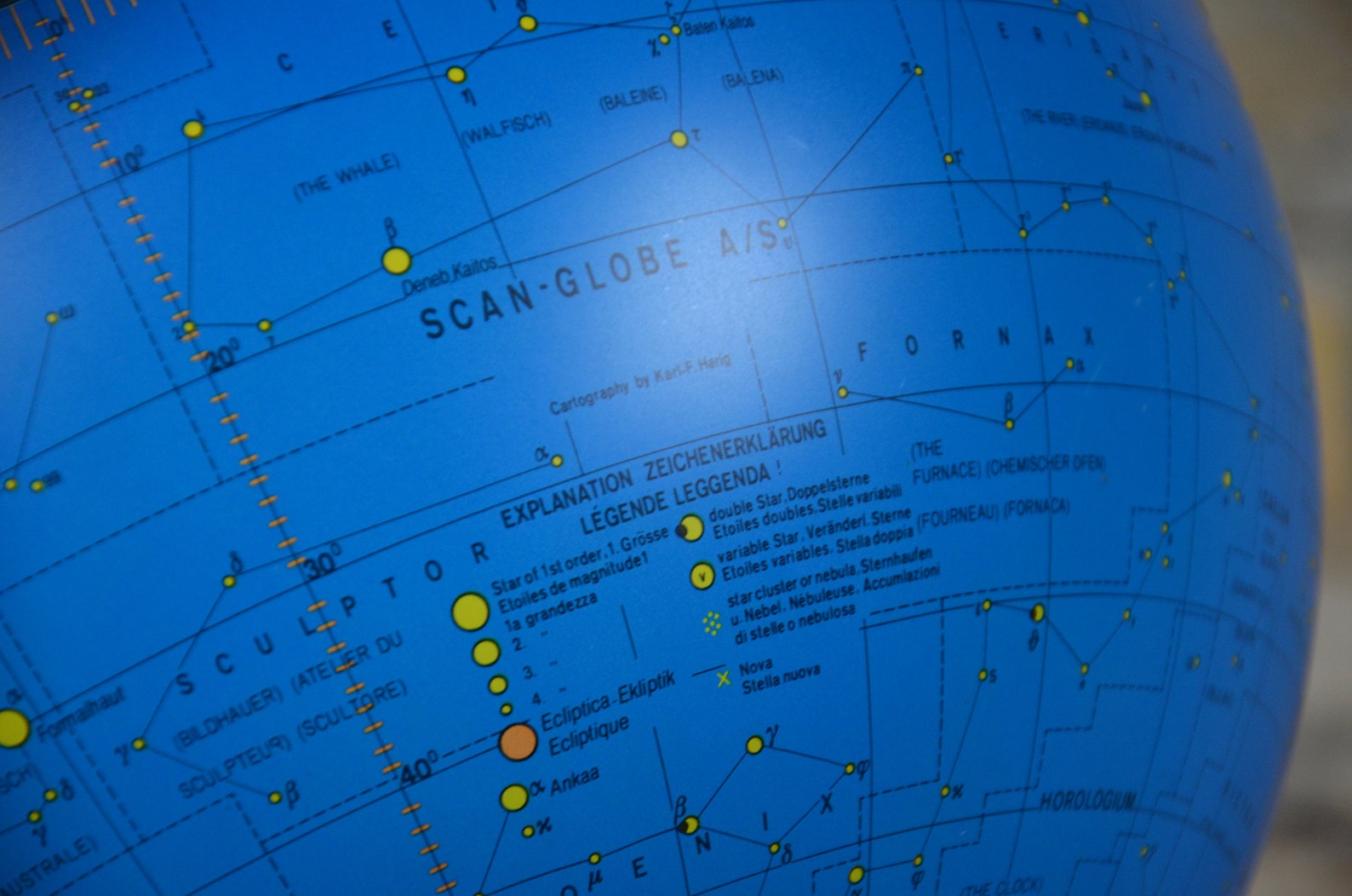 Celestial Globe: Original Vintage 1990s Educational Night Sky ...