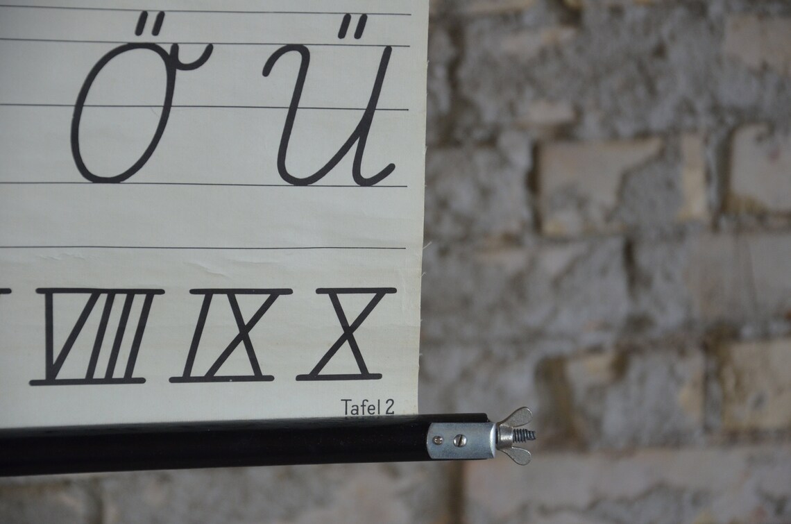 Alphabet German Language Letters: Original Vintage 1950s | Etsy