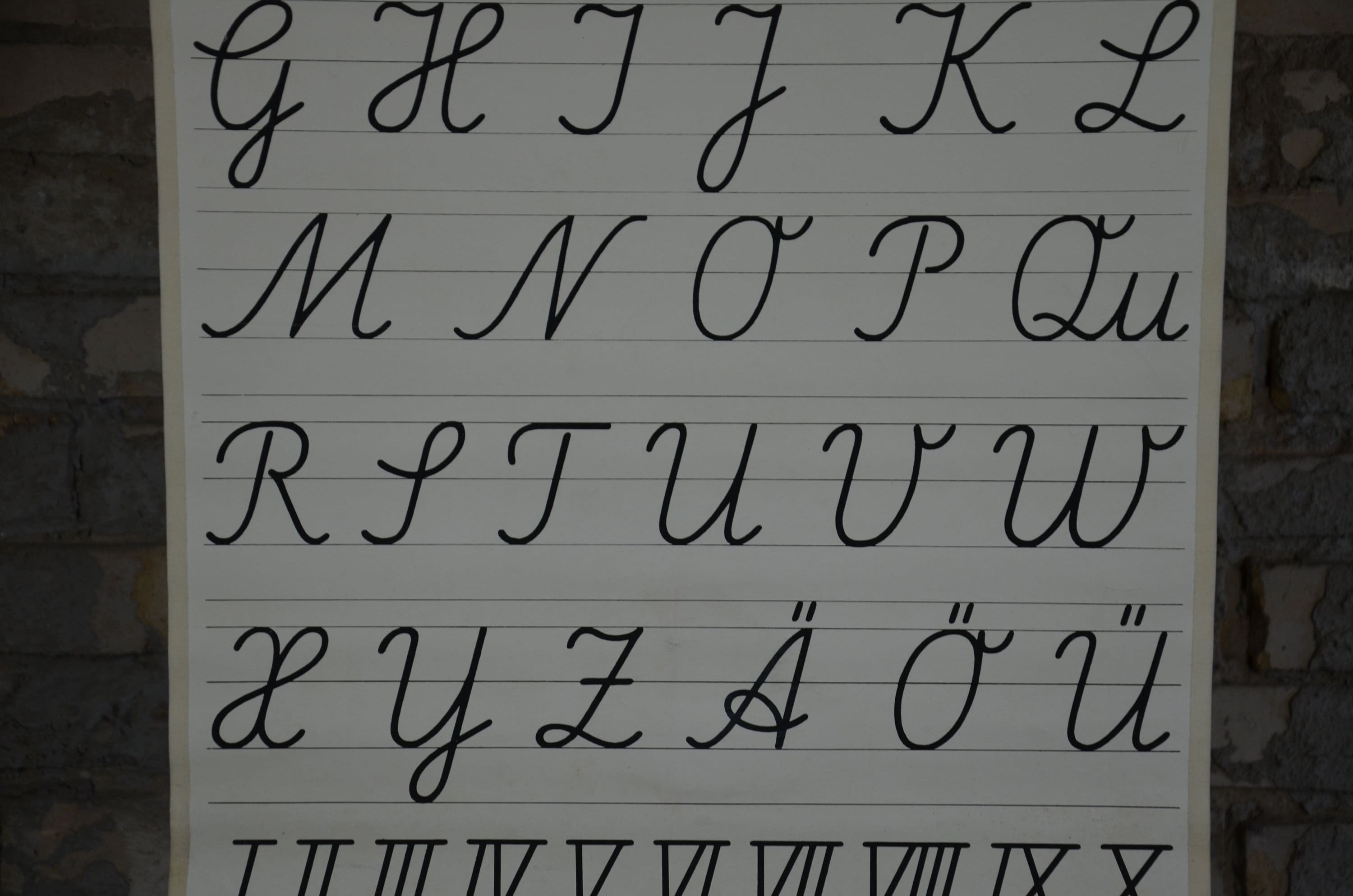 Uppercase N In Cursive