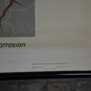Types of Rust, Corrosion: Original Vintage German 1960s Educational ...