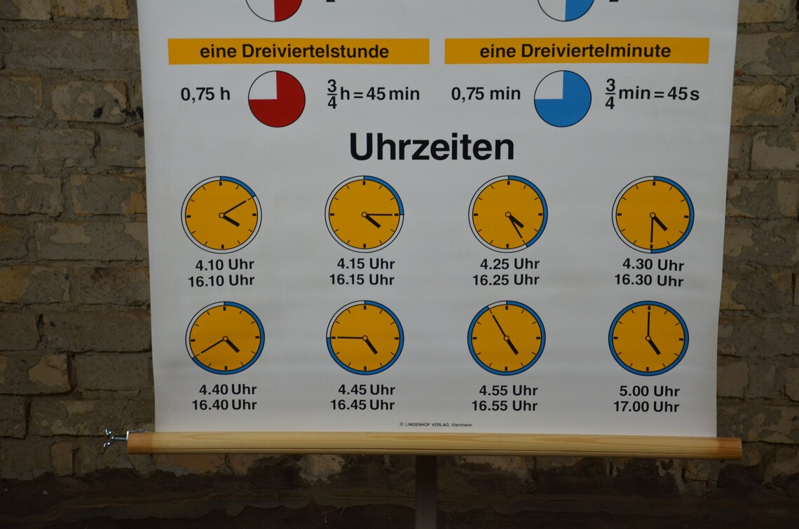 Analog Clock / Watch Telling Time: Original Vintage 1980s - Etsy