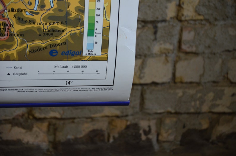 Topgraphic / Political Map of Germany: Original Vintage 2000s - Etsy