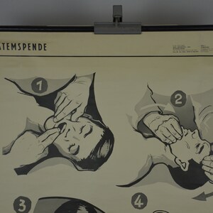 First Aid Resuscitation, CPR, Rescue Breathing: Original Vintage 1960s ...