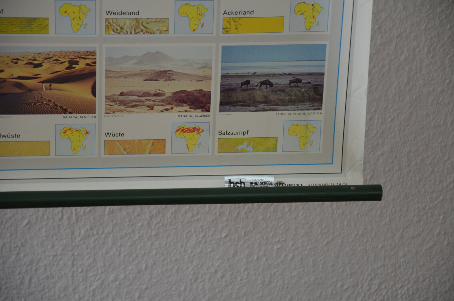 Large Map of Africa: Original Vintage 1970s German Educational - Etsy