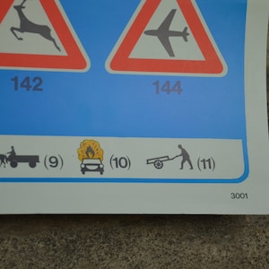 1970s Danger Road Signs, Autobahn, Germany: Original Vintage School ...