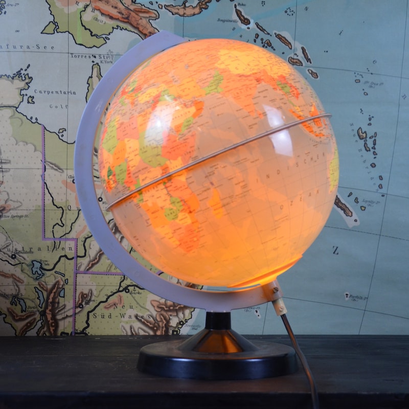 Map Lamp - Etsy
