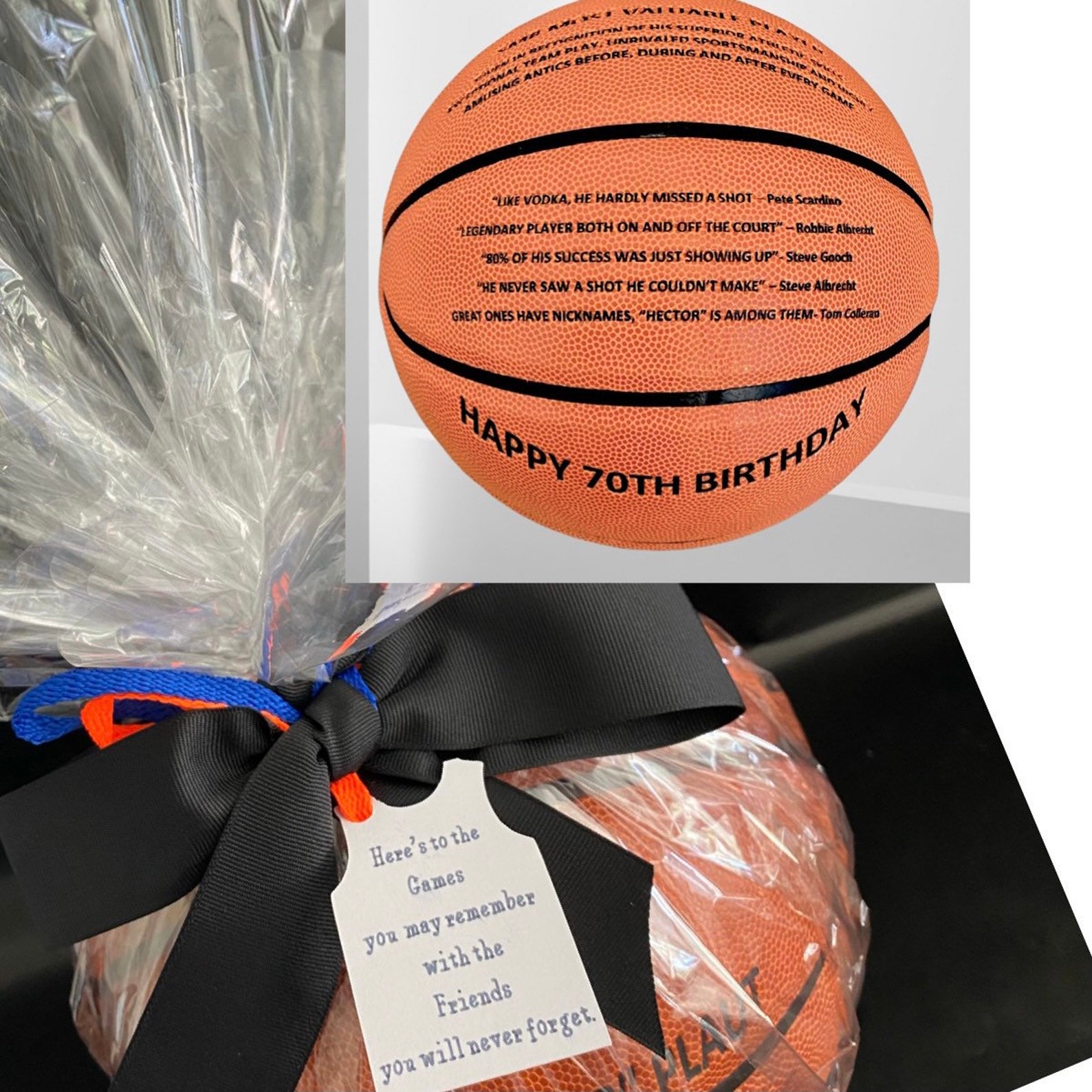 Custom Basketball You Can Add a Custom Message On. Gift From a Group or ...