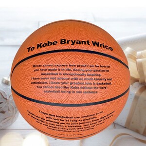 Custom Basketball You Can Add a Custom Message On. Gift From a Group or ...
