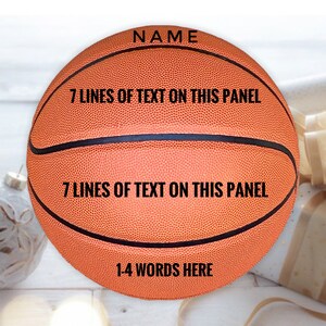 Custom Basketball You Can Add a Custom Message On. Gift From a Group or ...