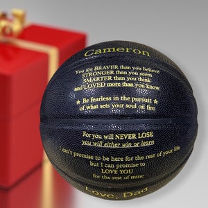 Custom Basketball You Can Add a Custom Message On. Gift From a Group or ...