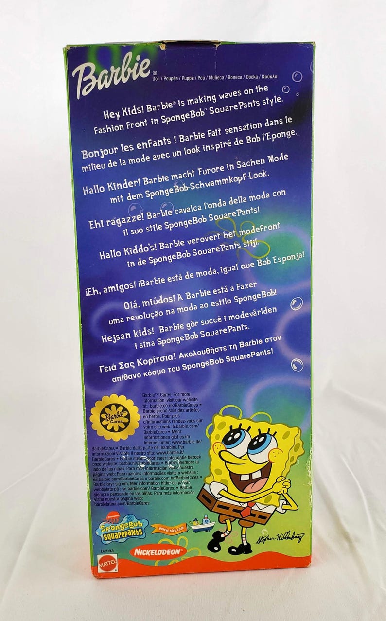 Vintage Barbie Doll: Spongebob, TV Chef, Christmas Morning (2002-2008 ...
