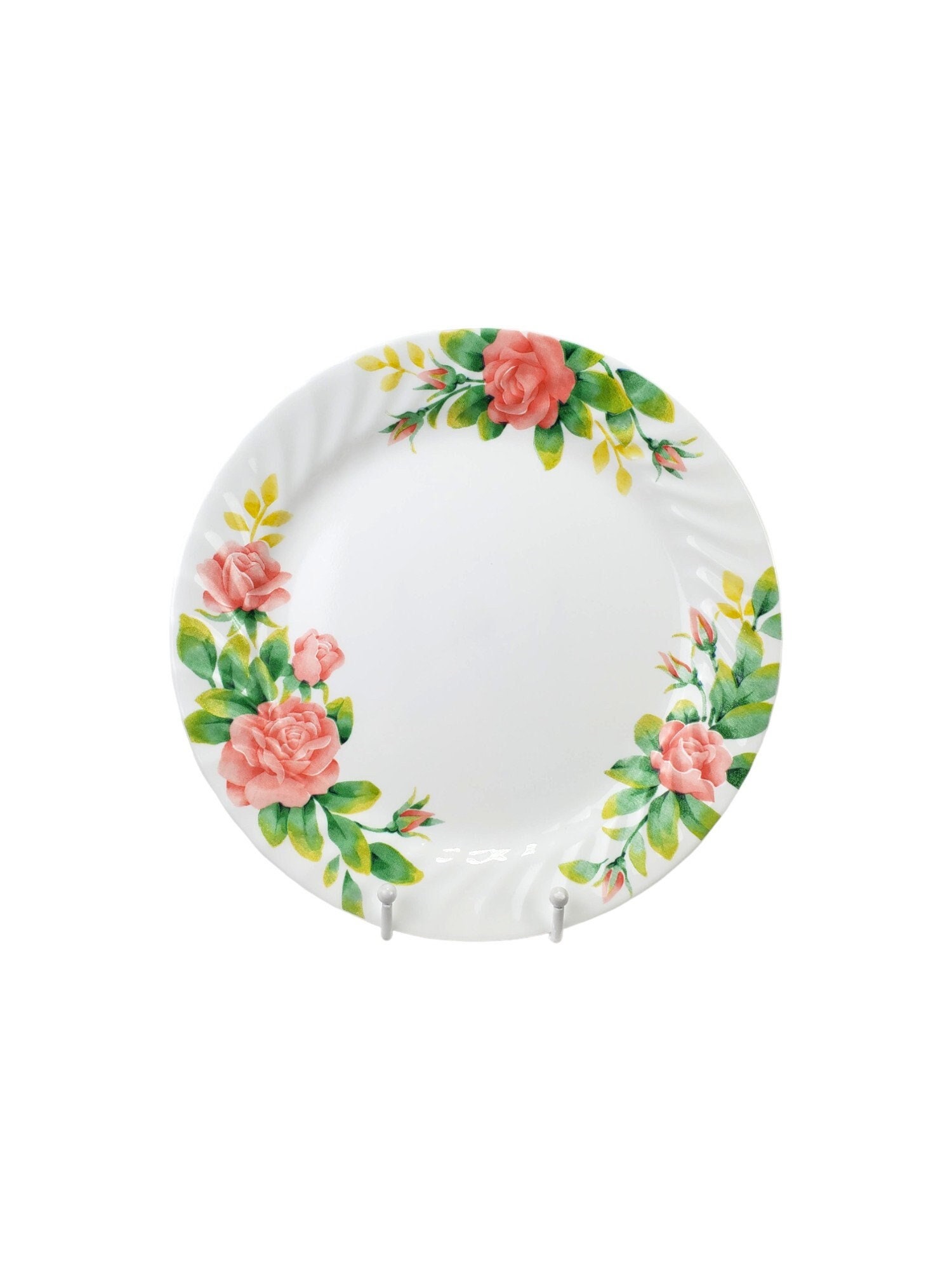 Vintage Corelle Elegant Rose Dinner 10 Plates - Etsy