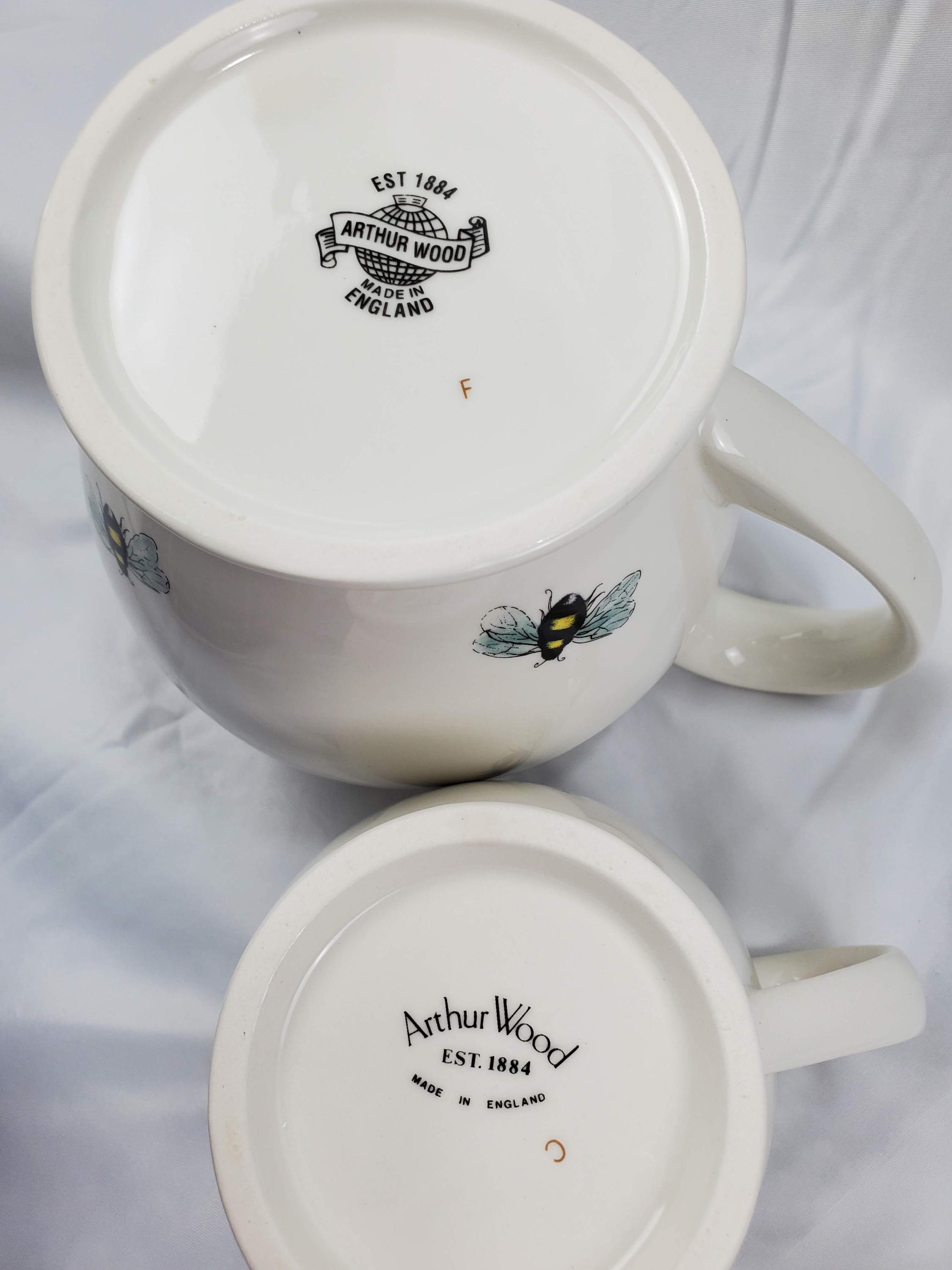 Vintage Arthur Wood Ceramic Milk & Honey Pitchers - Set of 2 - Etsy
