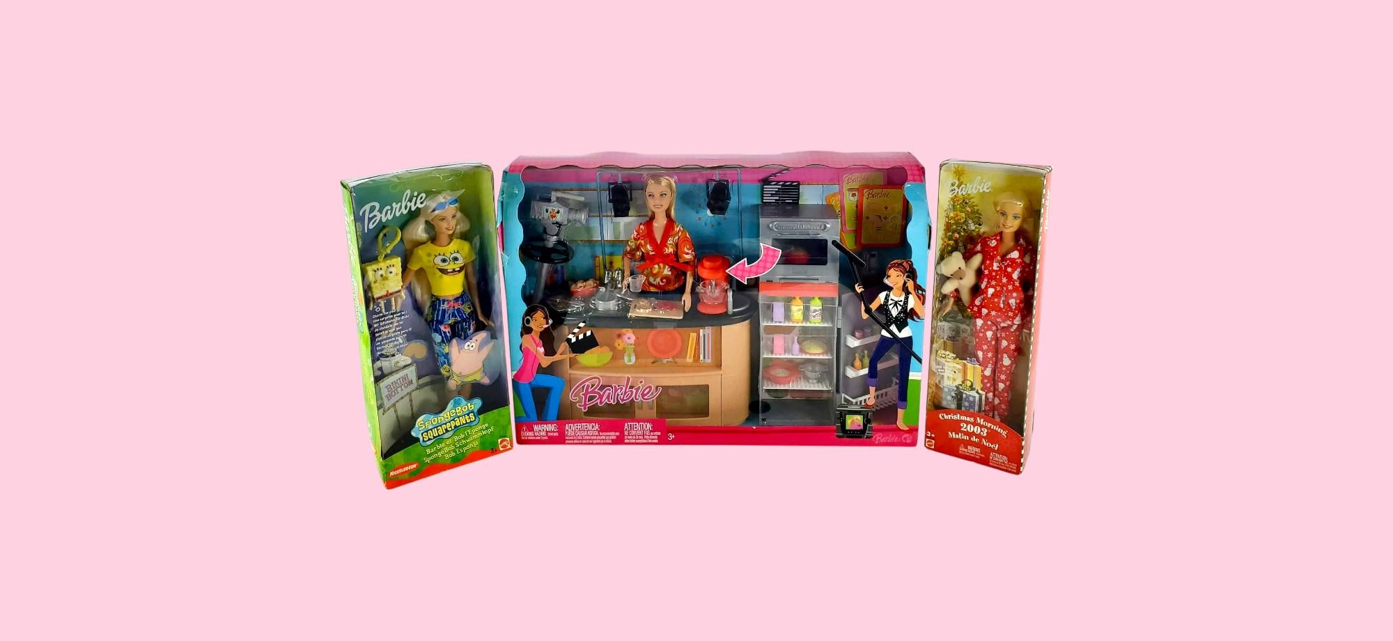 Vintage Barbie Doll: Spongebob, TV Chef, Christmas Morning (2002-2008 ...
