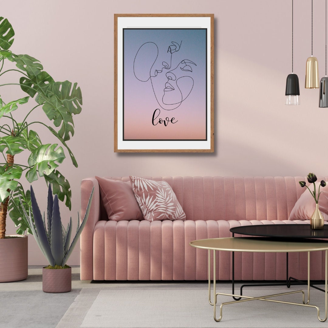 Minimalist love Forever Poster - Etsy