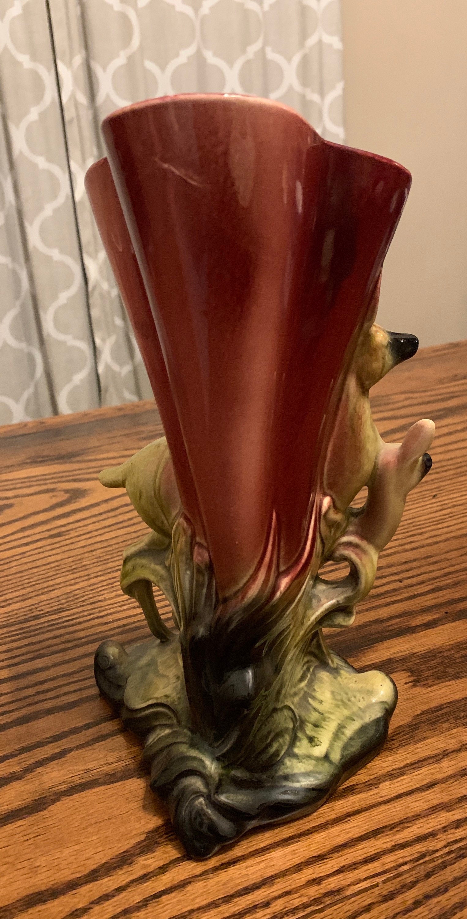 Vintage Hull Ceramic Deer Vase - Etsy