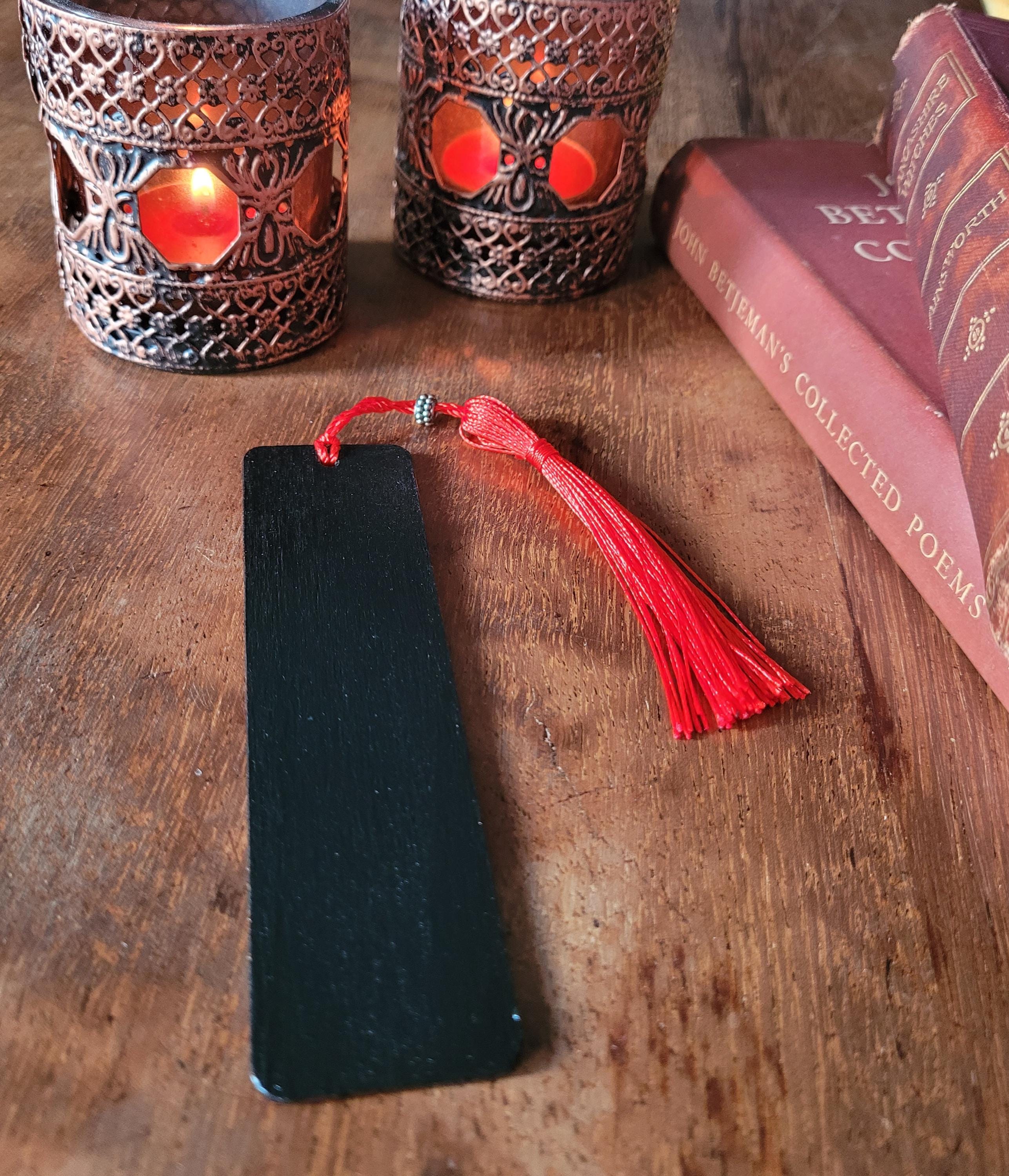 Wooden Bookmark Handpainted in a Dot Mandala Style With Tassle - Etsy