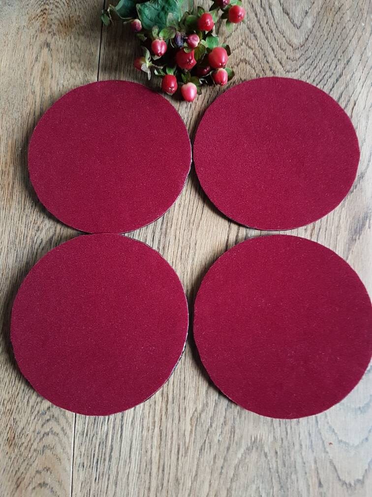 Set of 4 Slate Coasters, Hand Painted in a Dot Mandala Design and ...