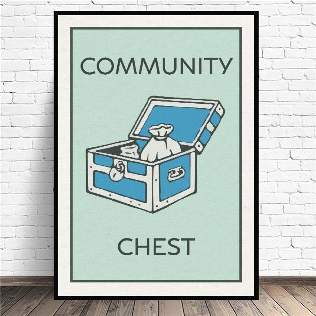 Vintage Monopoly Print Decor Wall Art Living Room Poster - Etsy
