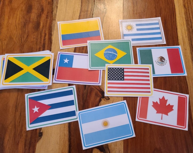 198 World Flags, Educational Flashcards, Printable Flashcards ...