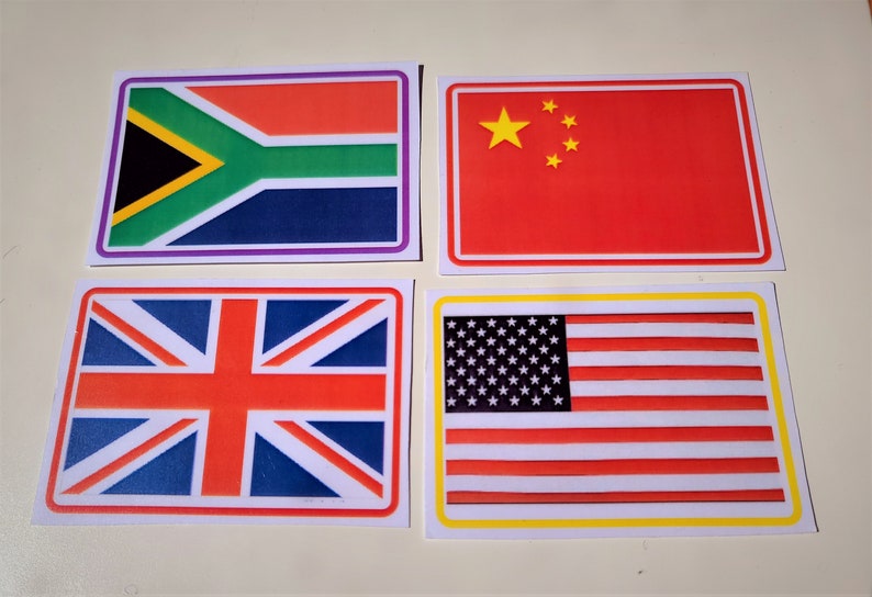 198 World Flags, Educational Flashcards, Printable Flashcards ...