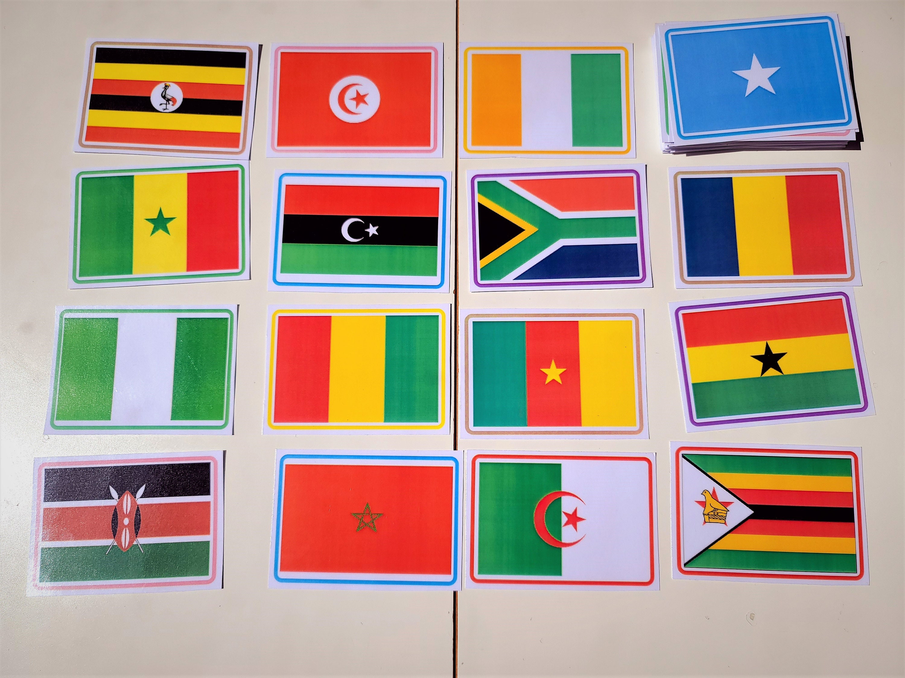 198 World Flags, Educational Flashcards, Printable Flashcards ...