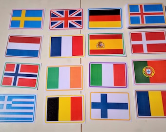 198 World Flags, Educational Flashcards, Printable Flashcards ...