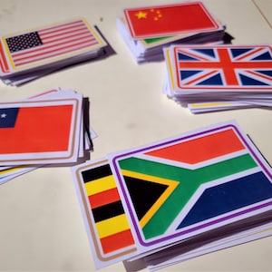 198 World Flags, Educational Flashcards, Printable Flashcards ...