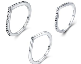 Wishbone Stacking Ring | Etsy