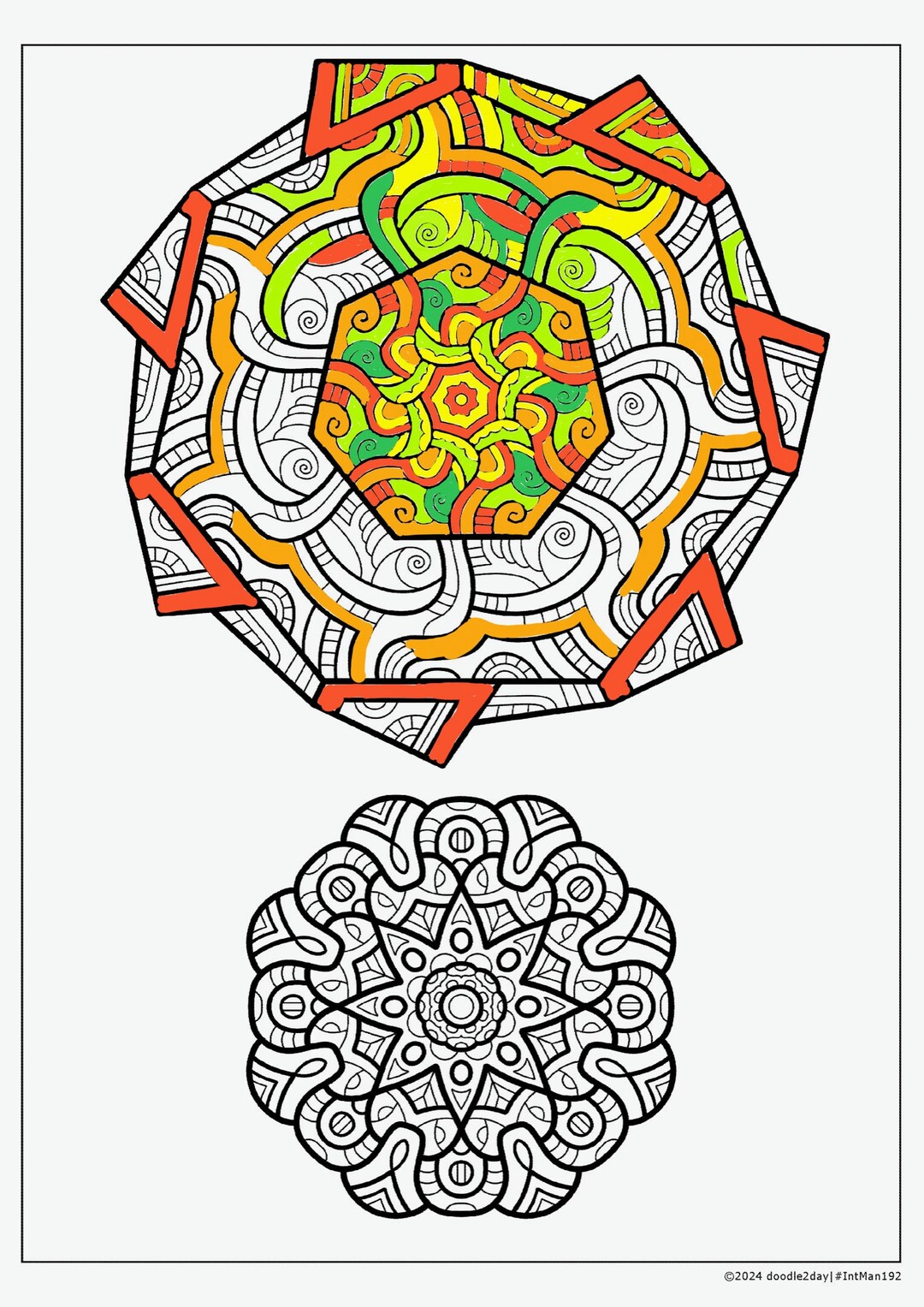 Intricate Mandalas Coloring Pages: 40 Printable Designs (instant ...