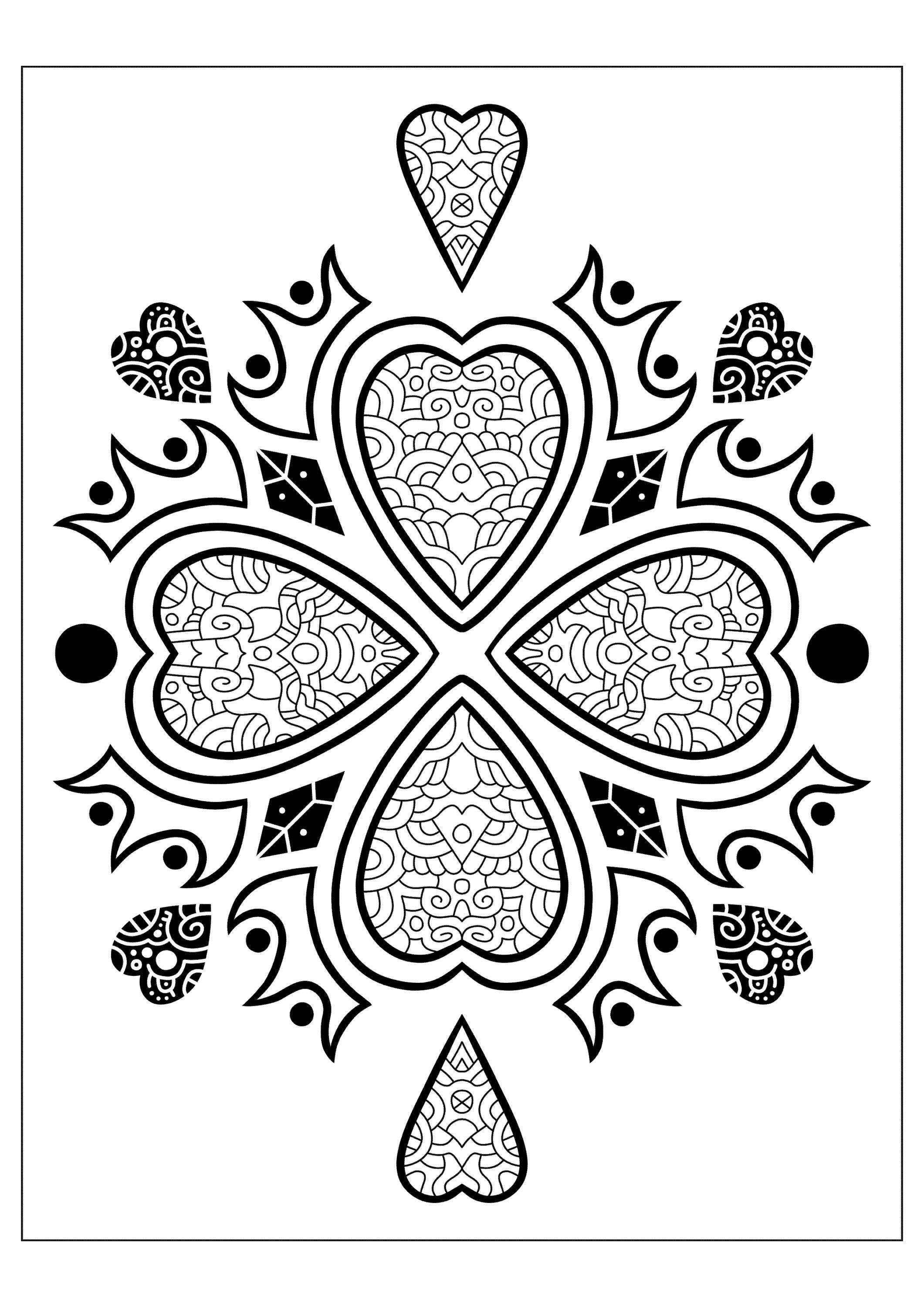 25 Pages Full of Hearts | Coloring Pages (#76-100) | Doodle2day ...