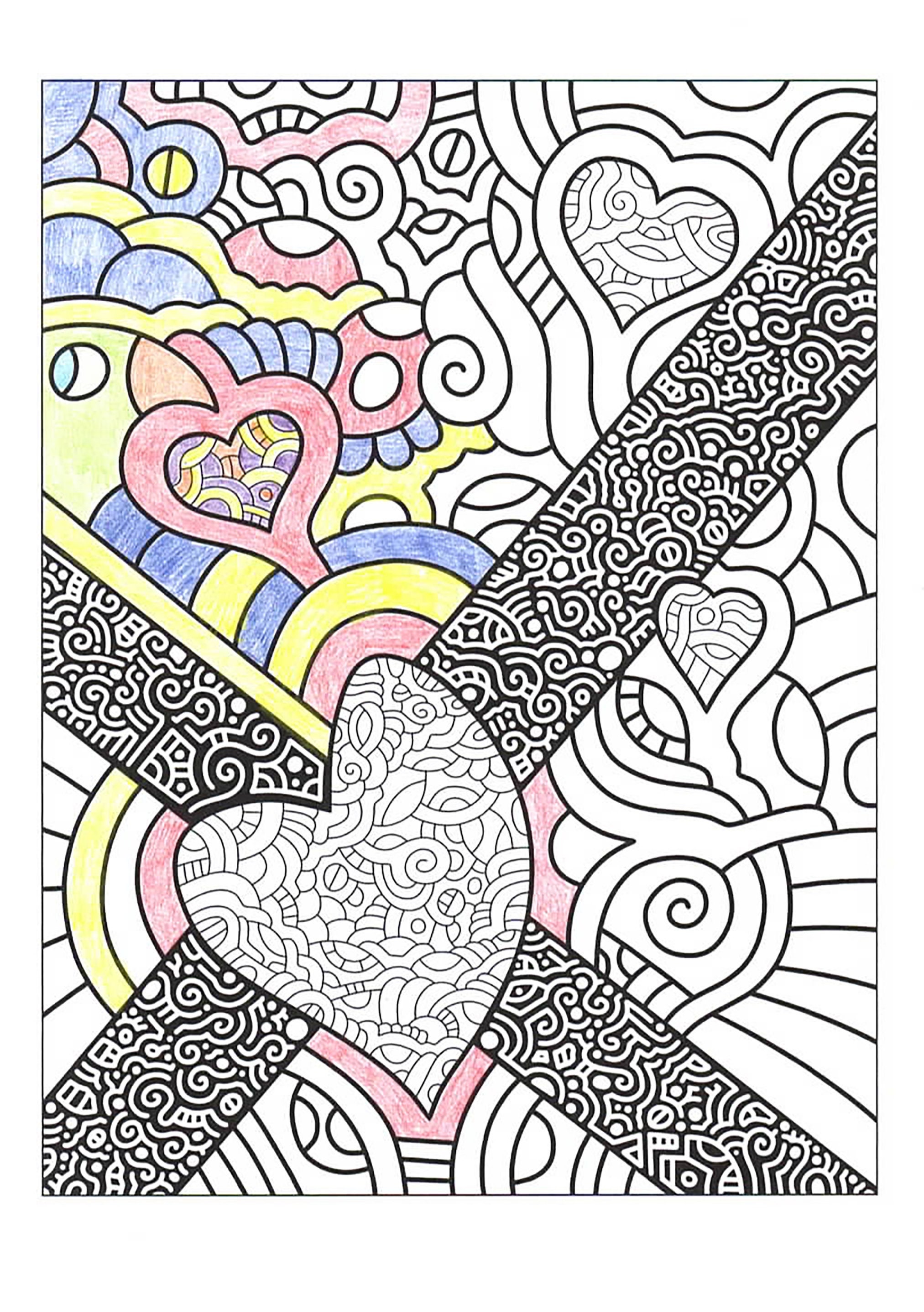 25 Pages Full of Hearts | Coloring Pages (#76-100) | Doodle2day ...