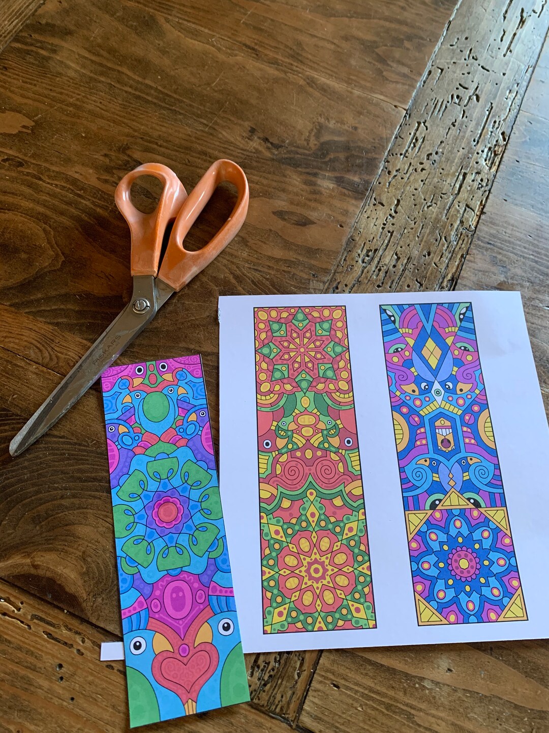 15 Unique Doodle Bookmarks (#1-15) + Bonus 9 Colored Bookmarks ...