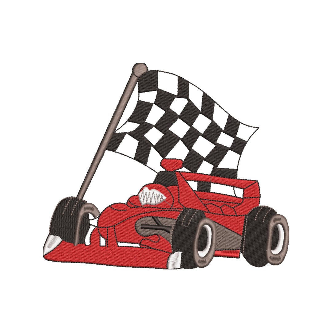 Car Embroidery Design, F1 Car Embroidery Pattern for T-shirt and ...