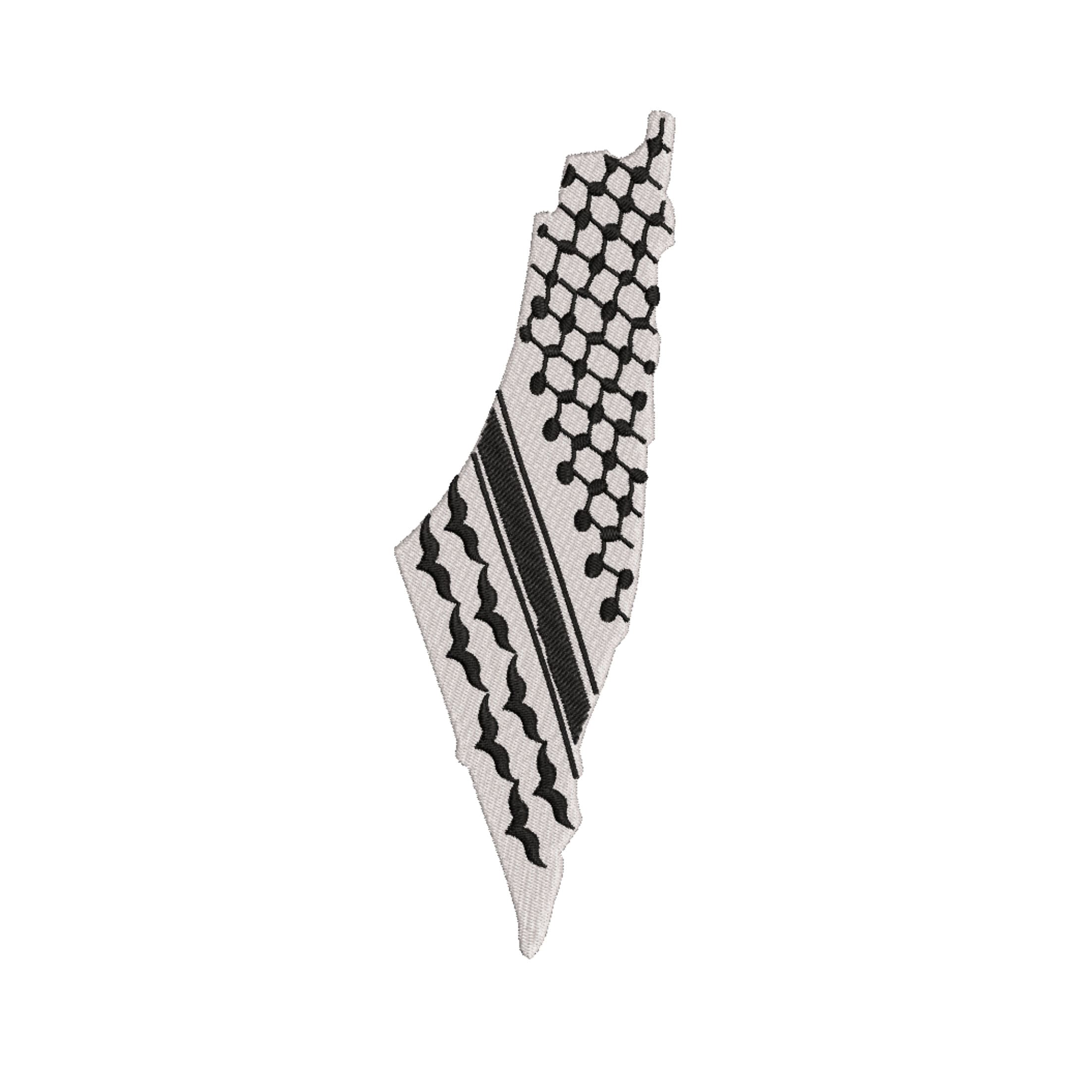 Palestine Map Embroidery Design Palestine Embroidery Design - Etsy UK