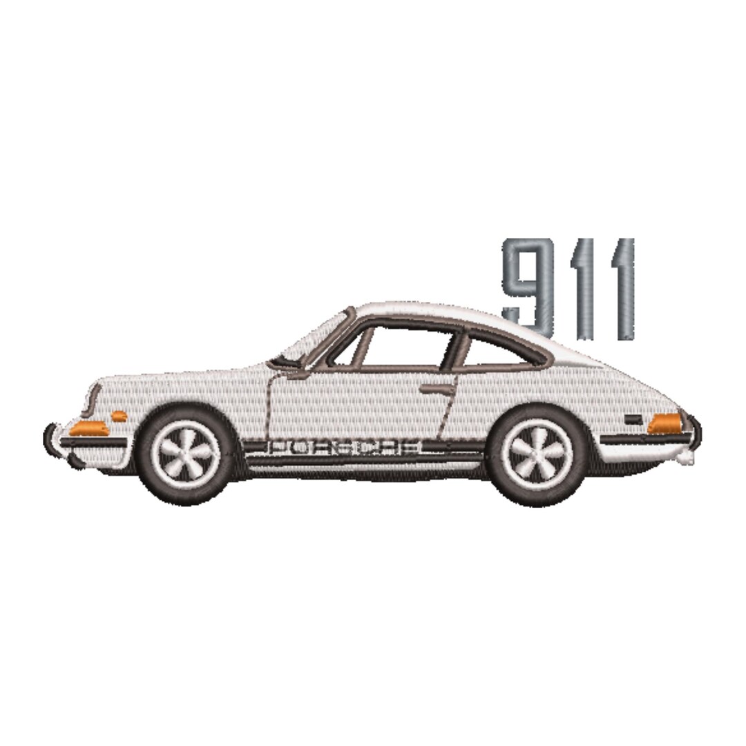 Porsche Car Embroidery Design, Car Embroidery Design Instant Download ...