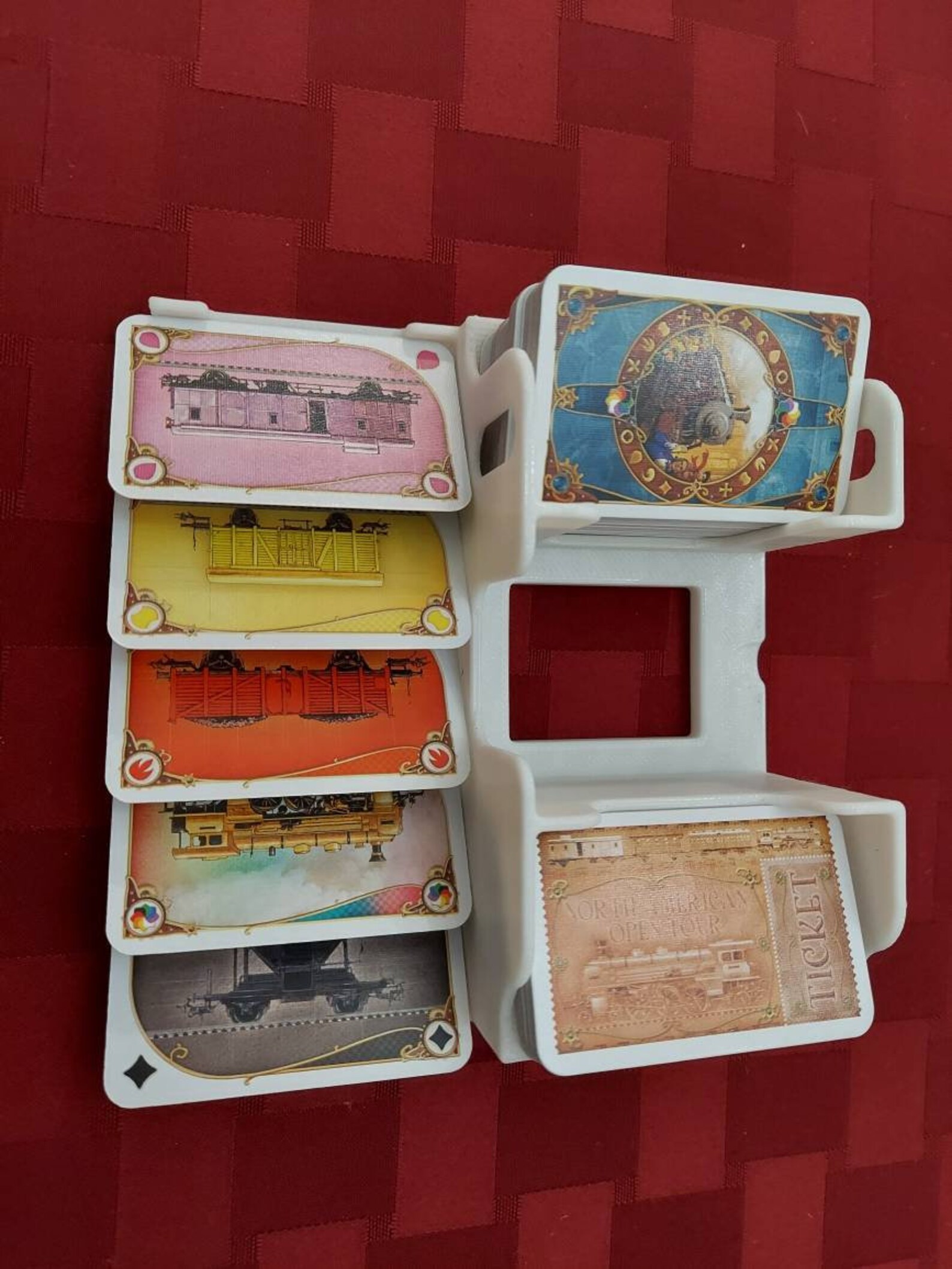 Card Tray for Ticket to Ride Board Game for Destination Tickets, Train ...