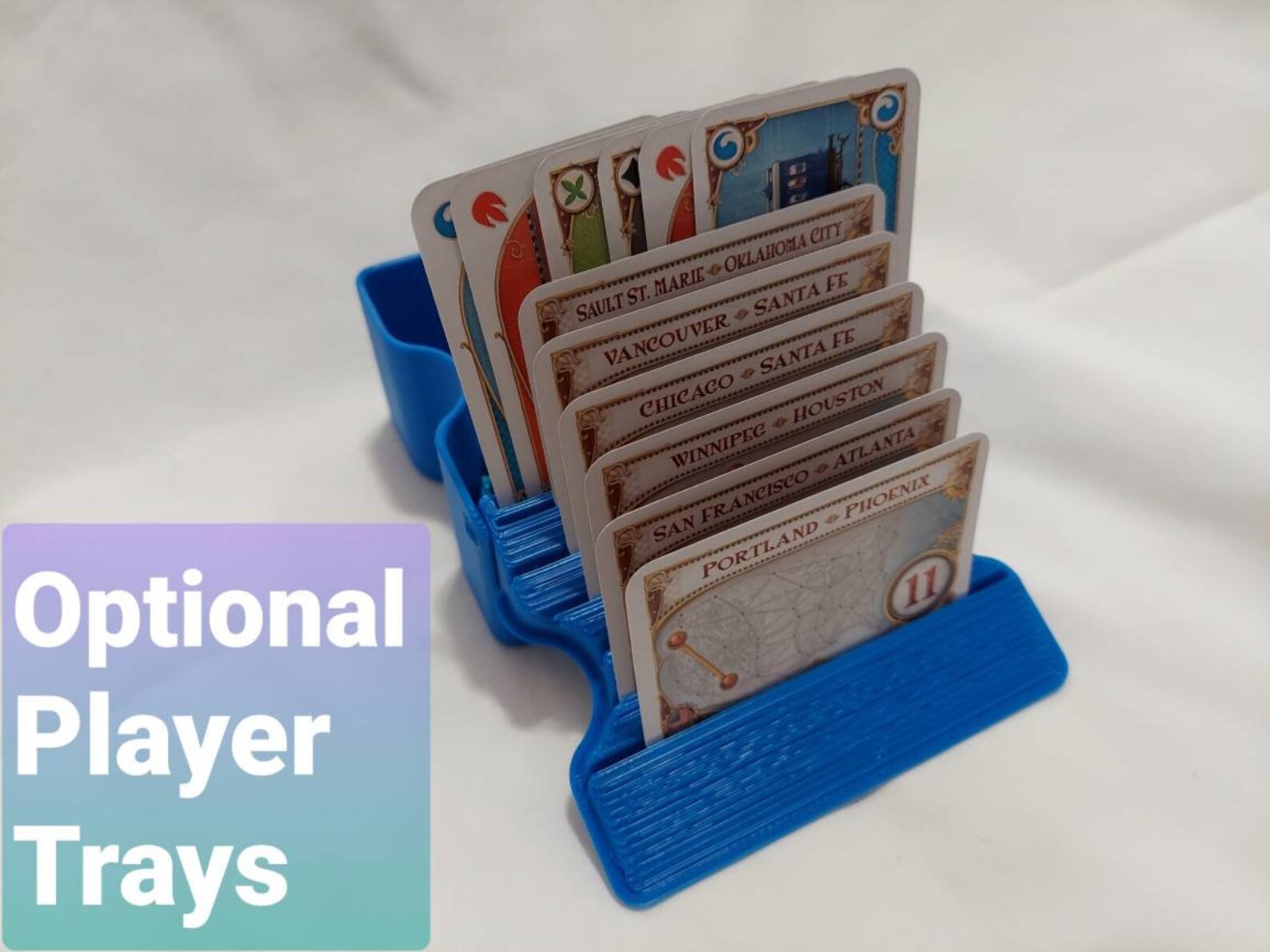 Card Tray for Ticket to Ride Board Game for Destination Tickets, Train ...