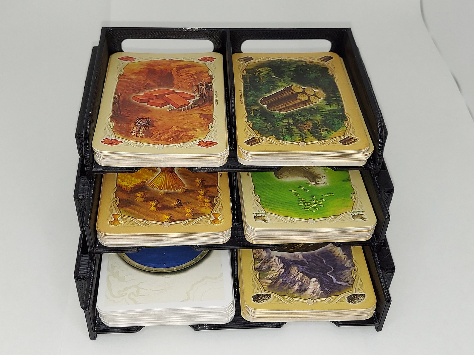 Collapsing Resource Card Tray for Catan - Etsy Canada