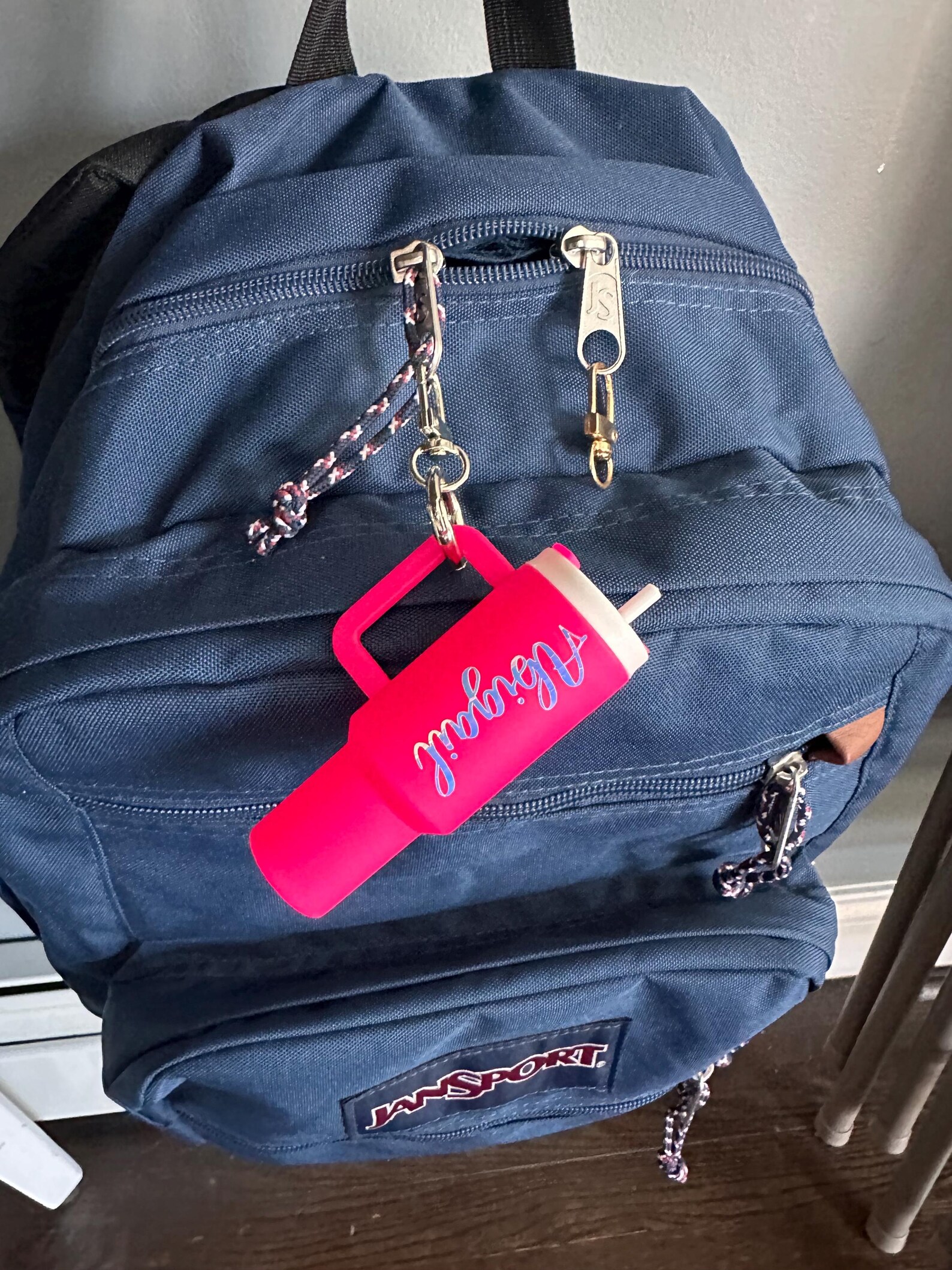 Personalized Tumbler Keychain, Chapstick Holder, Backpack Charm ...