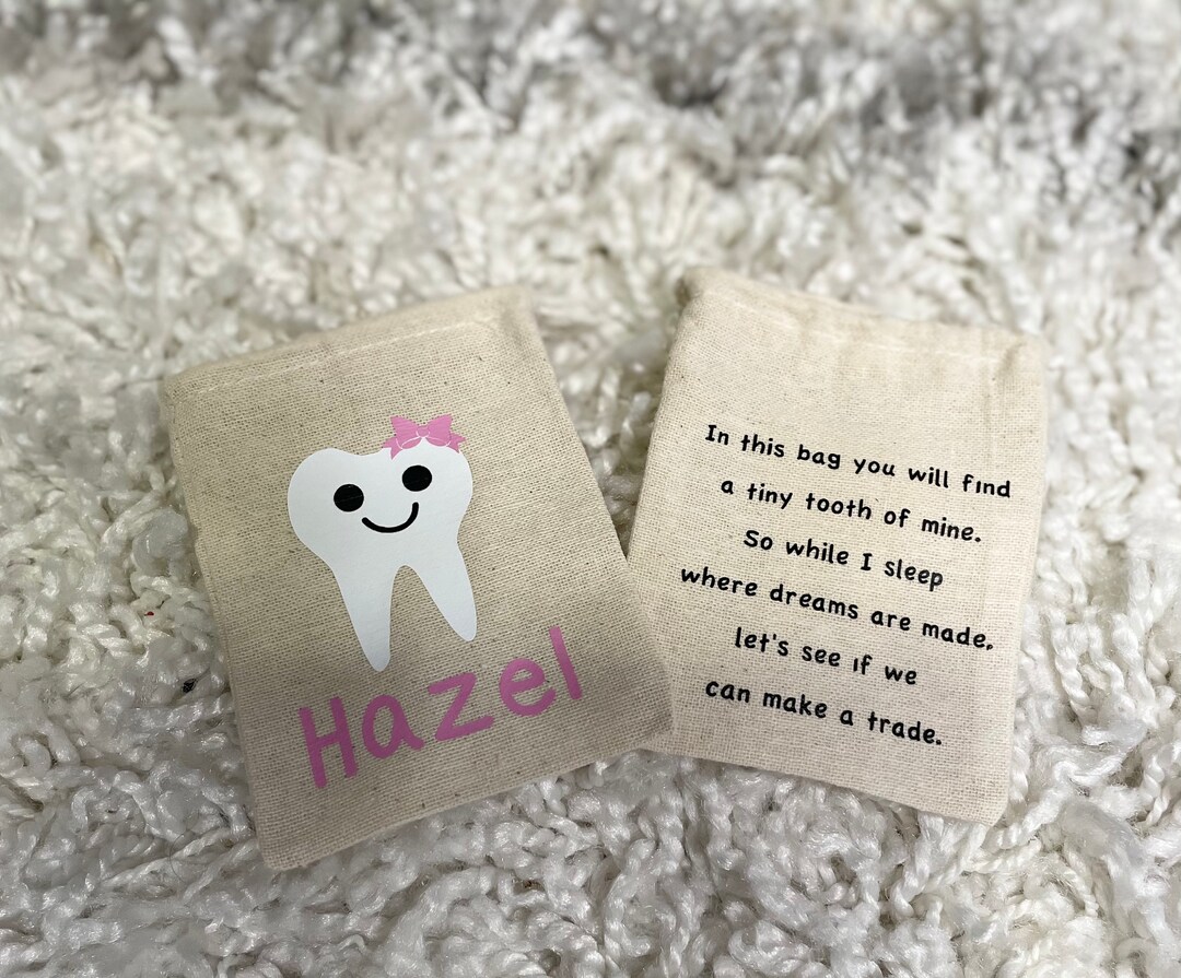 Tooth Fairy Bags, Tooth Storage, Personalized Tooth Bag, Drawstring Bag ...