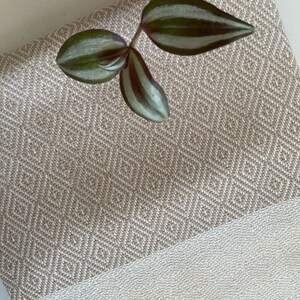 Diamond Design Cream Sofa Throw Cotton, Soft Sofa Throw, Cotton Throw ...