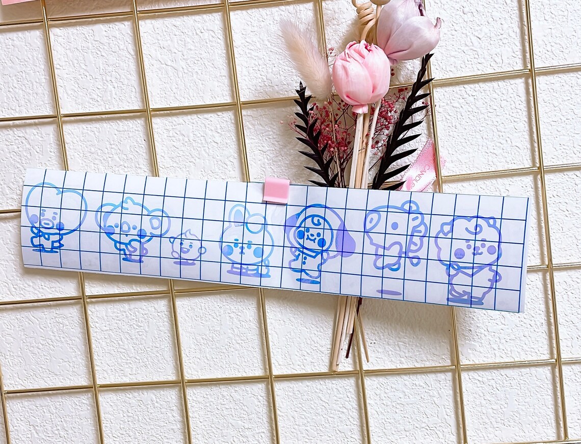 BT21 Decal Set BTS Bangtan Holographic or Purple Glitter - Etsy