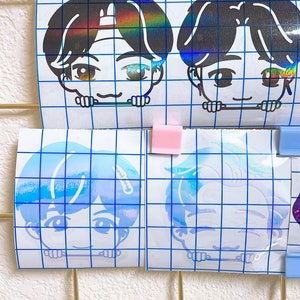 BTS Tinytan Chibi Decal - Peeker Peek-a-boo Vinyl for Car Laptop Window ...